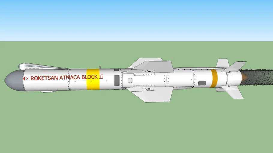 Roketsan Atmaca Anti-Ship Missile Block II | 3D Warehouse