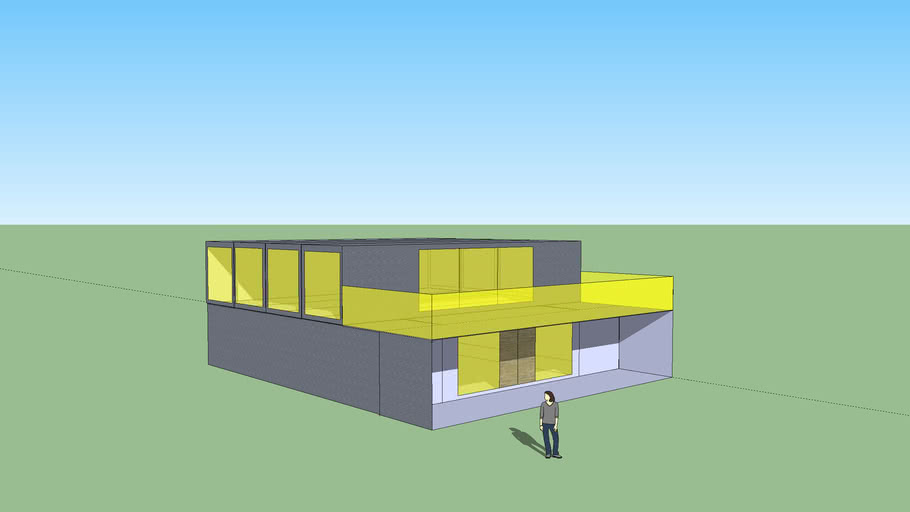Shipping container house model 6 | 3D Warehouse