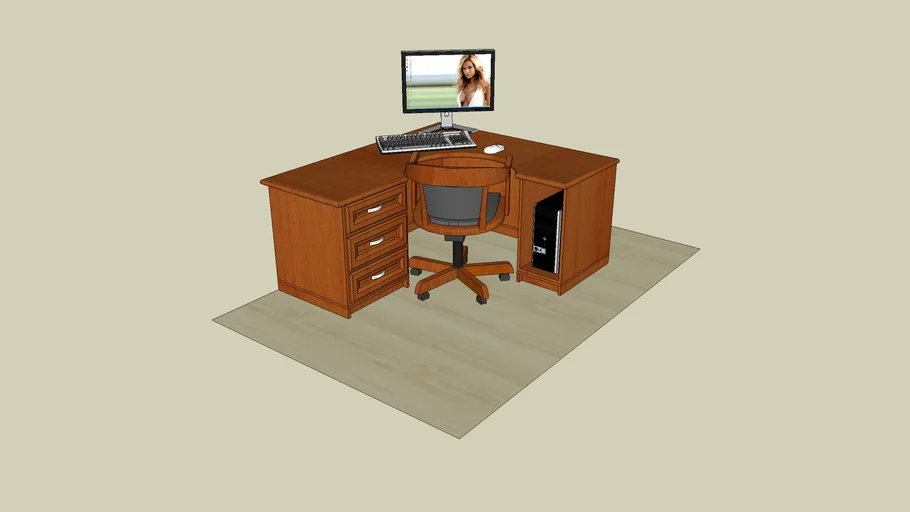 office desk | 3D Warehouse