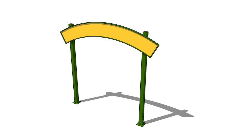 2Post Archway Sign | 3D Warehouse