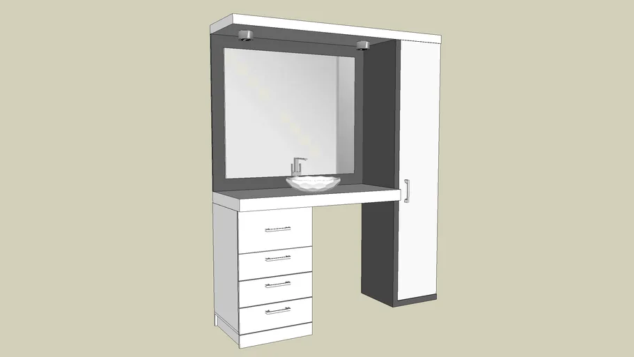 wash stand bathroom | 3D Warehouse