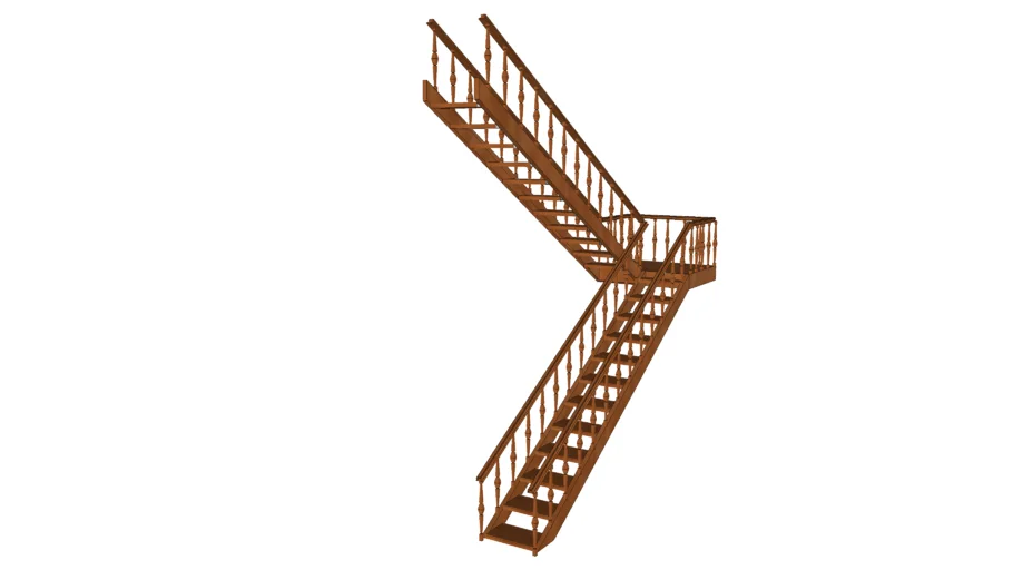 wood stairs | 3D Warehouse