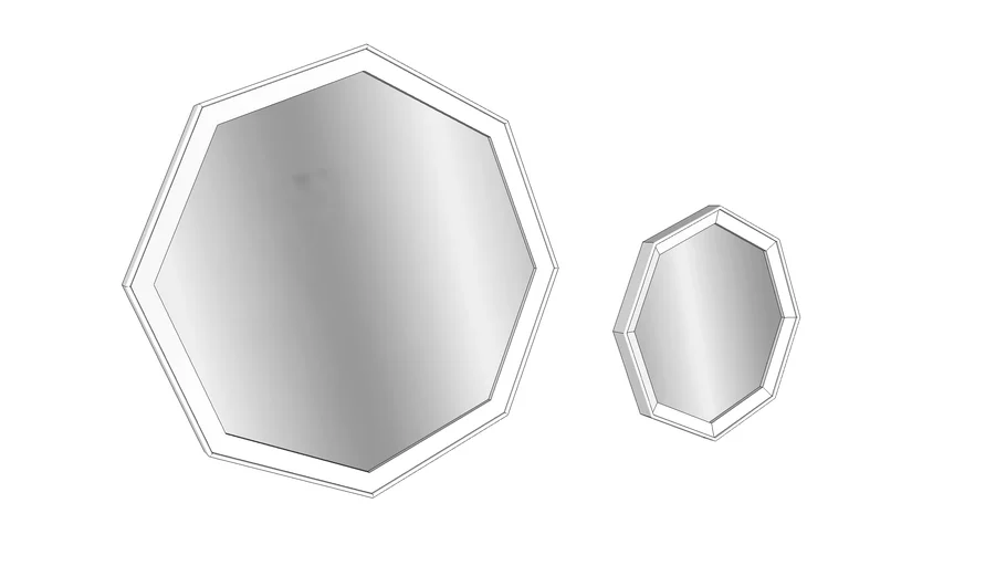 hexagonal mirrors | 3D Warehouse