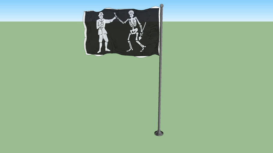Bartholomew Roberts flag | 3D Warehouse