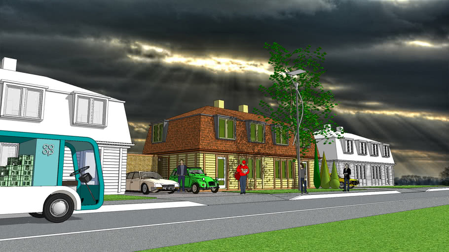 CORNISH UNIT PREFABRICATED HOUSING | 3D Warehouse