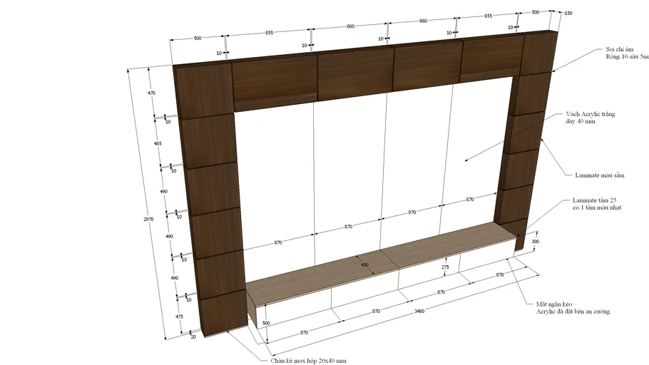 Wall unit | 3D Warehouse