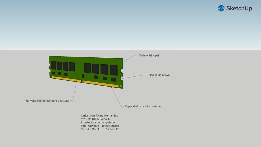 Memoria Ram | 3D Warehouse