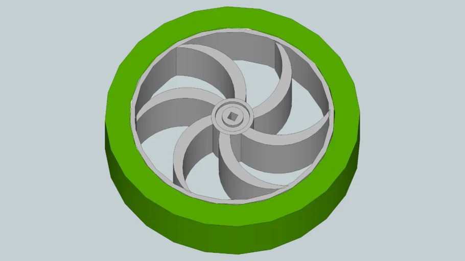 VEX 4' diameter wheel | 3D Warehouse