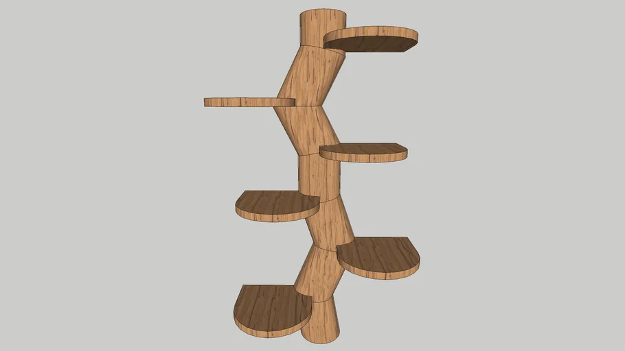 Tree trunk plant display | 3D Warehouse