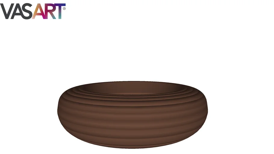 Vaso Relevo Bowl 35x16 cm Vasart | 3D Warehouse