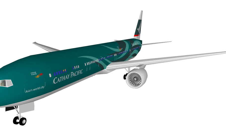 Cathay Pacific Boeing 777-300ER ('Asia's World City' Livery) | 3D Warehouse