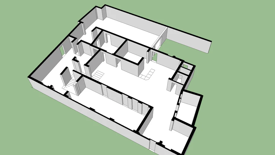 3d School Floor Plan 3d School Building Campus Map Modeling Three