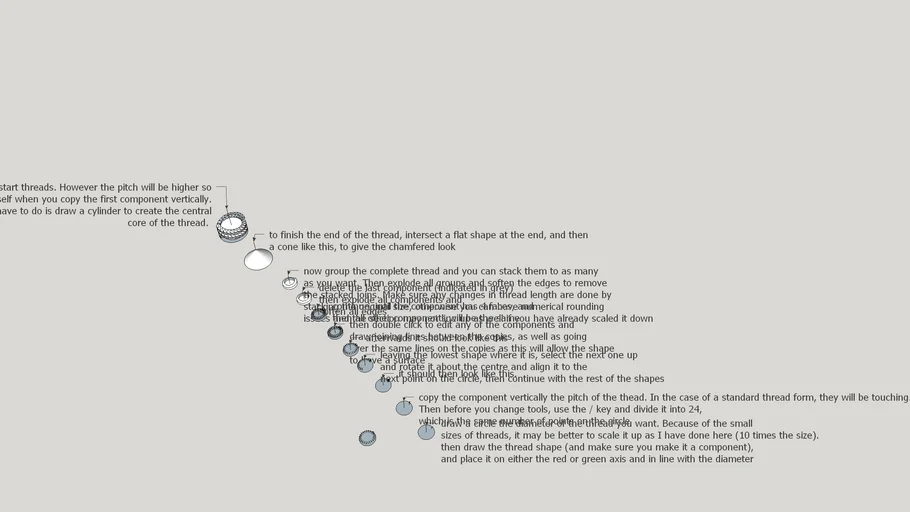 Thread Drawing Tutorial | 3D Warehouse