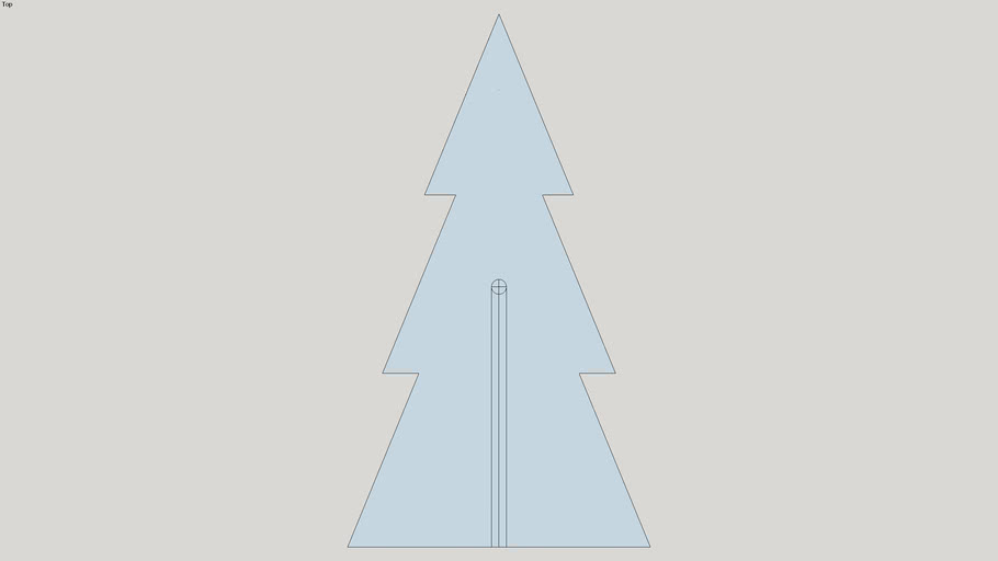 3D LED ACRYLIC EDGE LIT XMAS TREE LAMP TEMPLATE SIDE A | 3D Warehouse