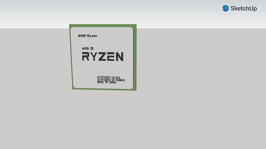 AM4 Ryzen CPU (Simple) | 3D Warehouse