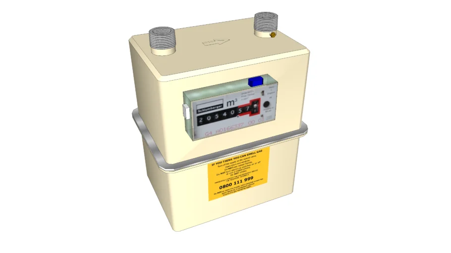 Gas Meter - Domestic U6 | 3D Warehouse