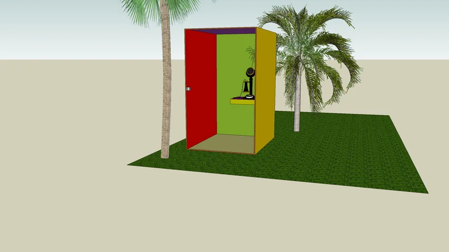 RETRO PHONE BOX | 3D Warehouse