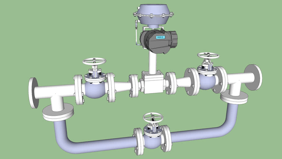 control valve with digital positioner | 3D Warehouse