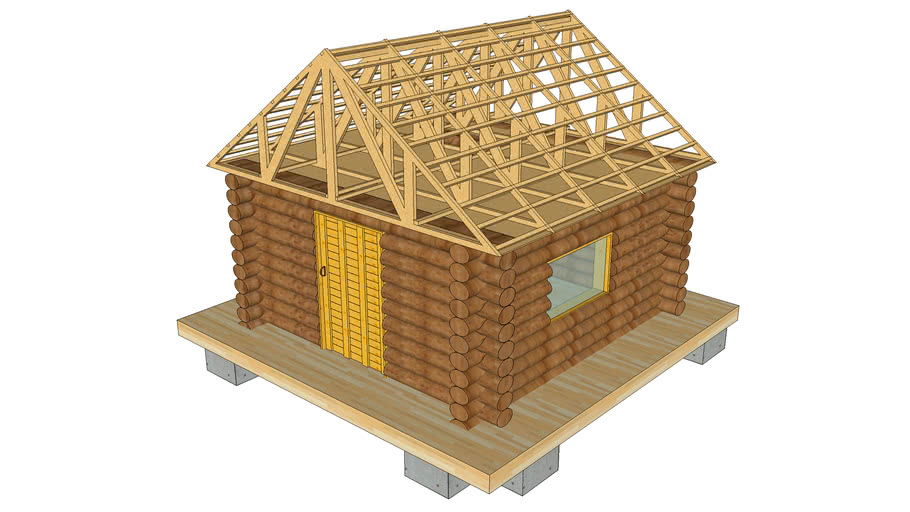 Typical Log House | 3D Warehouse