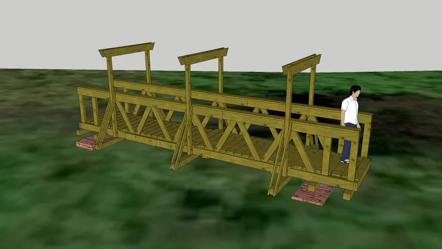 Tyler State Park Mill Dam Bridge | 3D Warehouse