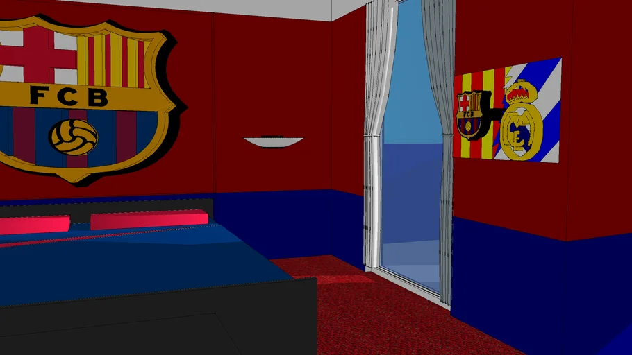 FC BARCELONA ROOM | 3D Warehouse