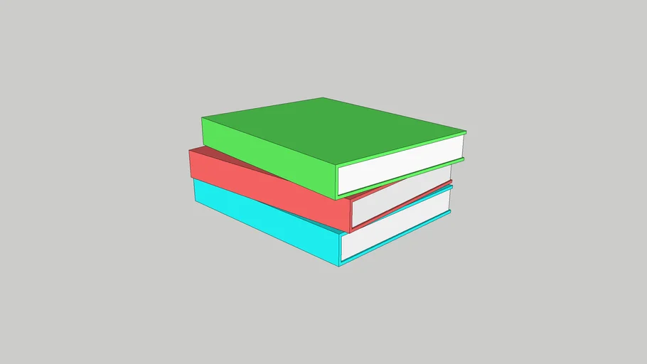 3 book stack | 3D Warehouse