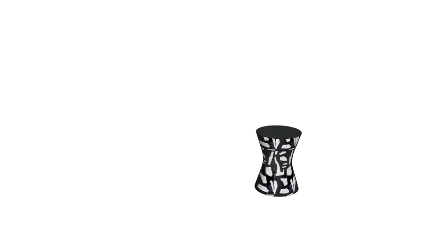 abstract stool- black/white | 3D Warehouse