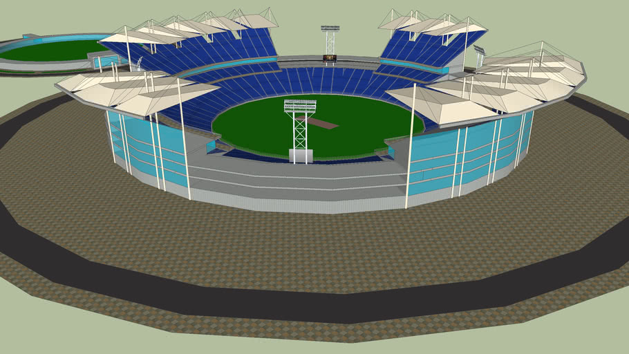 Proposed MCA Pune International Cricket Centre after completion. | 3D ...