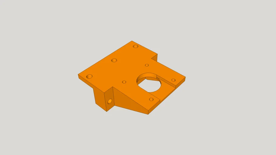 NEMA 17 stepper motor mount to 2020 extruded aluminum - 34 mm from ...