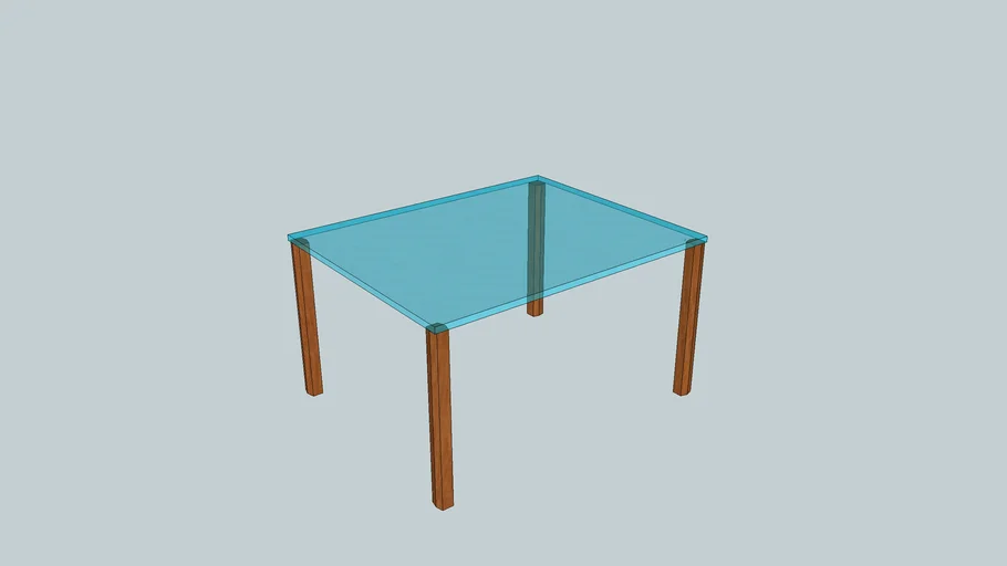 glass table | 3D Warehouse