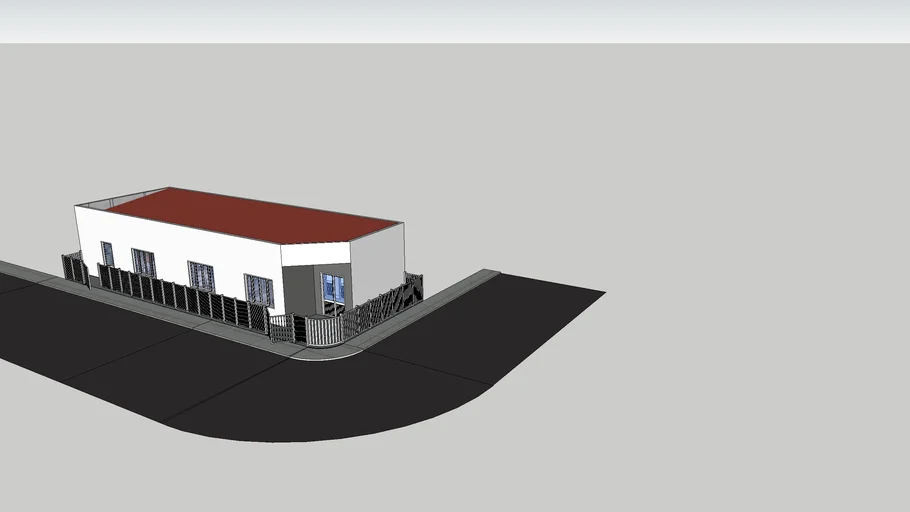 Danang angled overhang - outside | 3D Warehouse