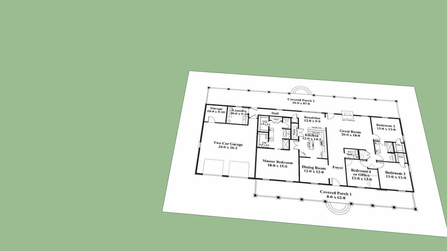 Floor Plan 2b | 3D Warehouse