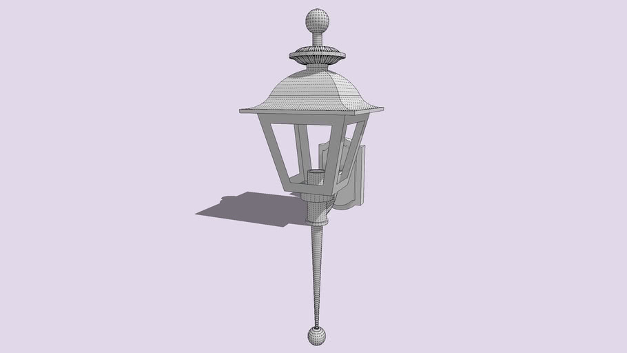 Wrought Iron Wall Lantern | 3D Warehouse