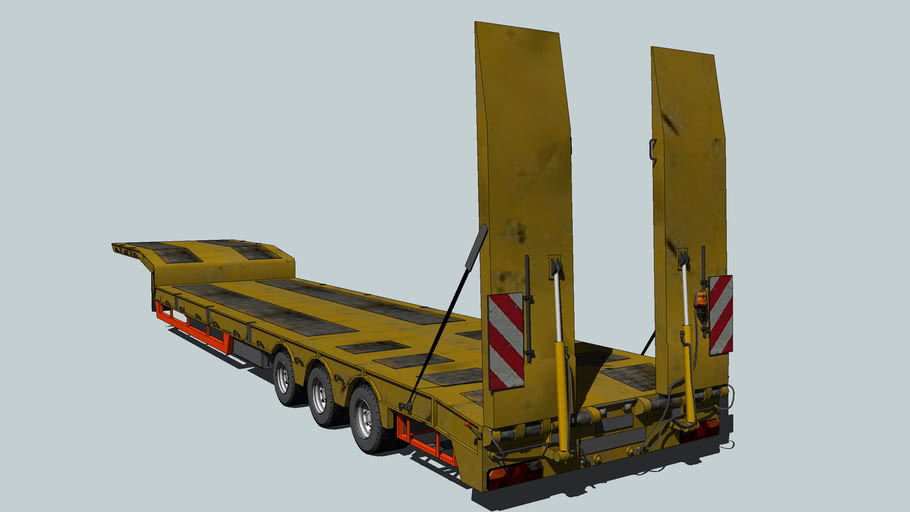 Heavy Machine carrier Trailer | 3D Warehouse