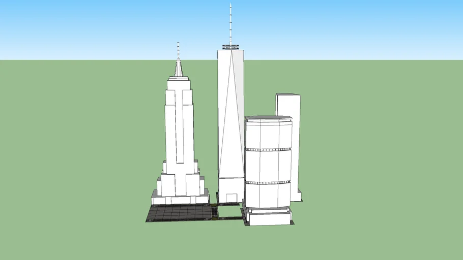 Alpha Cube World -- New York City Landmarks Part 1 | 3D Warehouse