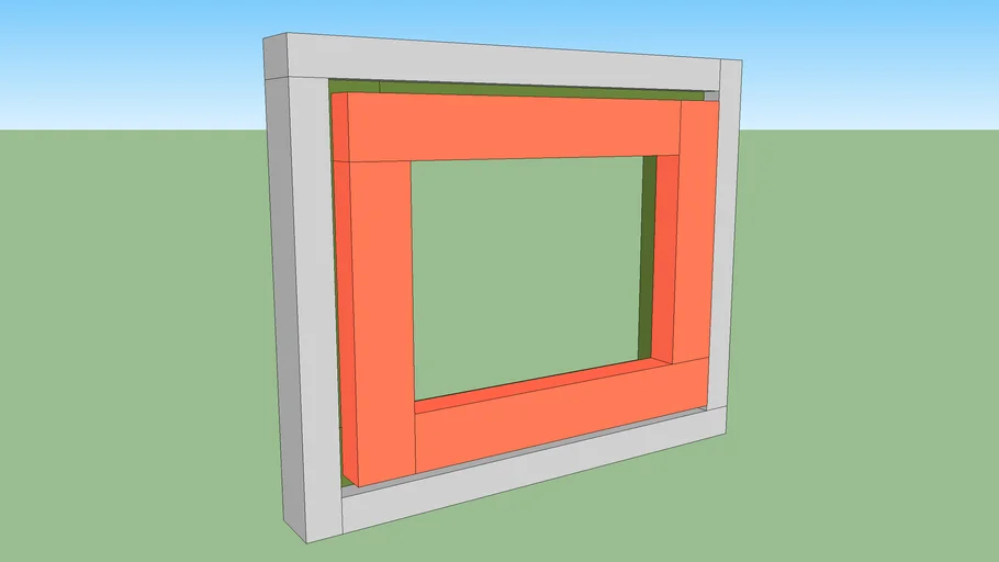 Cub scout craftsman wood photo frame project | 3D Warehouse