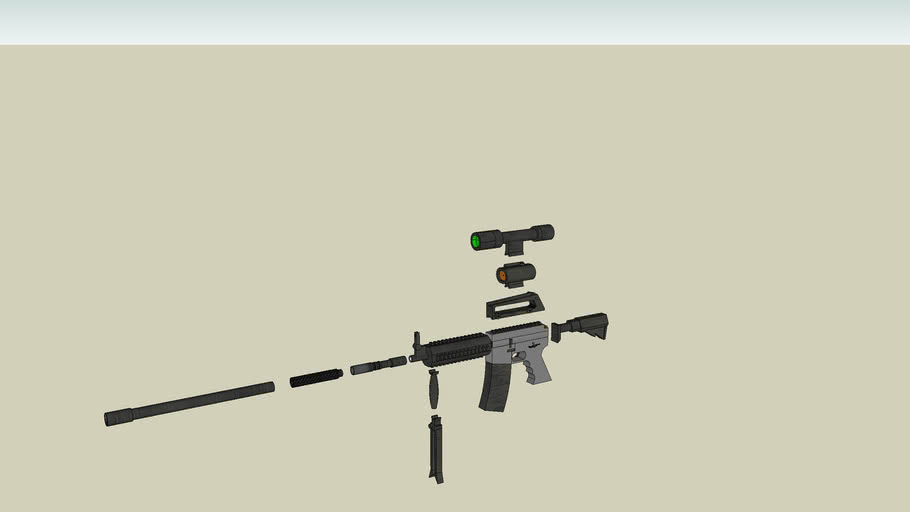 M4A3 SOCOM SOPMOD Mk. 2 | 3D Warehouse