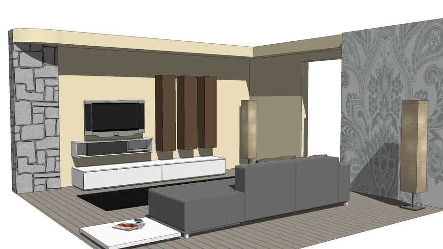 living room ,spazio ,giorno,dnevna soba | 3D Warehouse