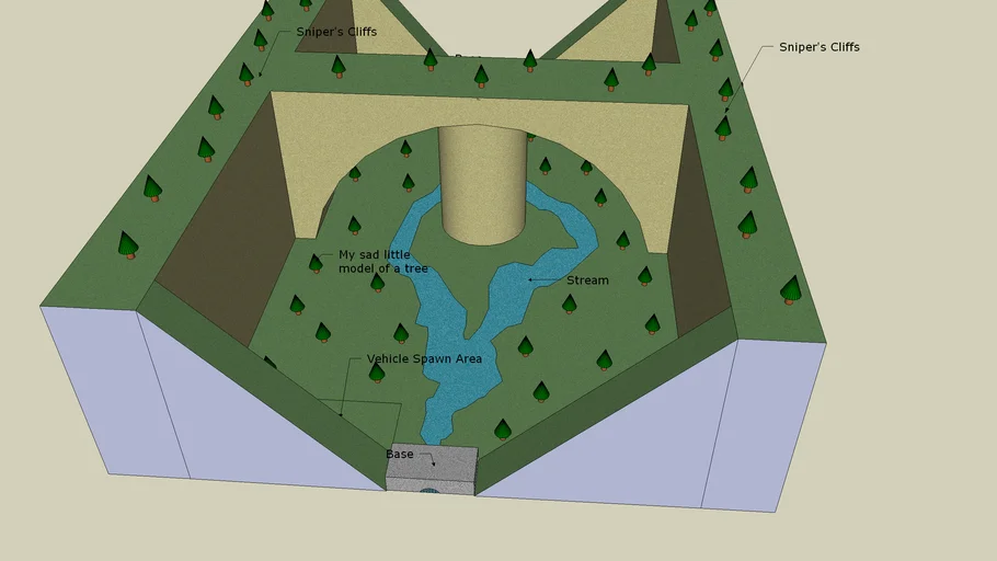 Basic Halo vs Socom Map | 3D Warehouse