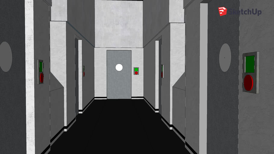SCP foundation hallway | 3D Warehouse