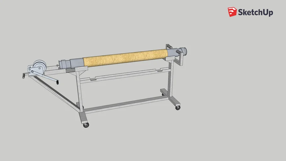 Core Mandrel Winch Dolly | 3D Warehouse