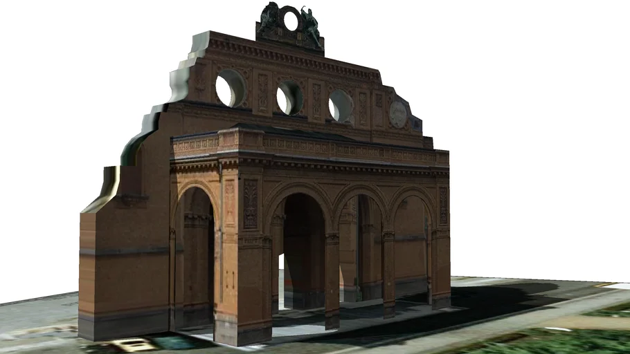 Berlin - Hauptportal des Anhalter Bahnhof | 3D Warehouse