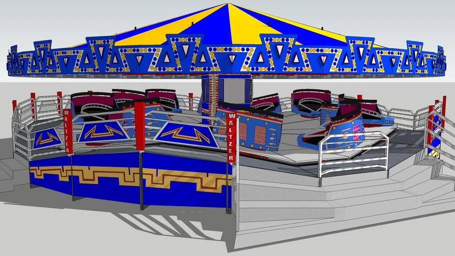 Funfair Ride WALTZER (Axels) | 3D Warehouse