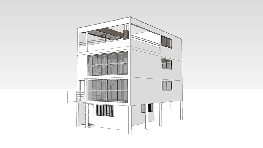 casa citrohan | 3D Warehouse