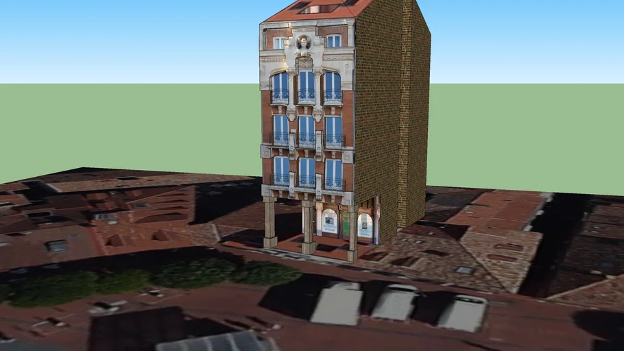 Edificio Fachada Tallada | 3D Warehouse