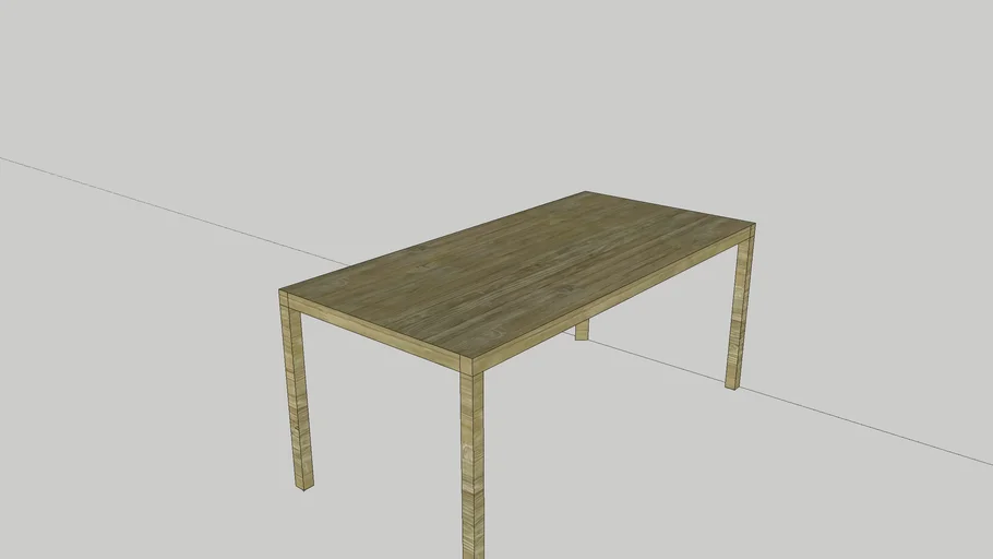 Recntangular table | 3D Warehouse