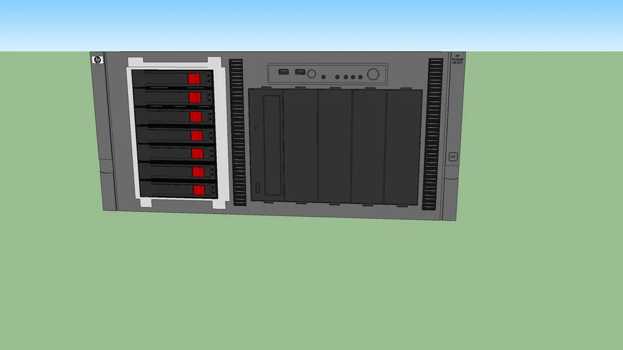 HP ProLiant ML350 G5 (rack mount) server | 3D Warehouse
