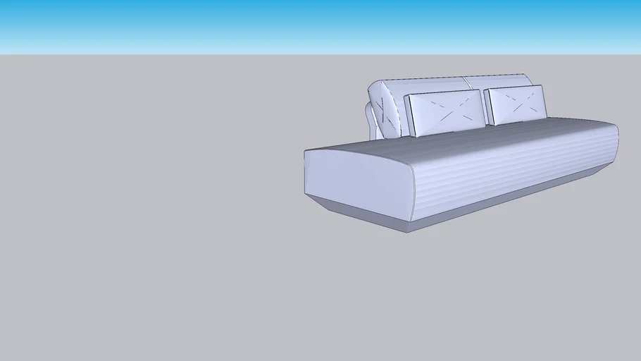 QLIV - Flared Sofa Dormeuse Large, L | 3D Warehouse