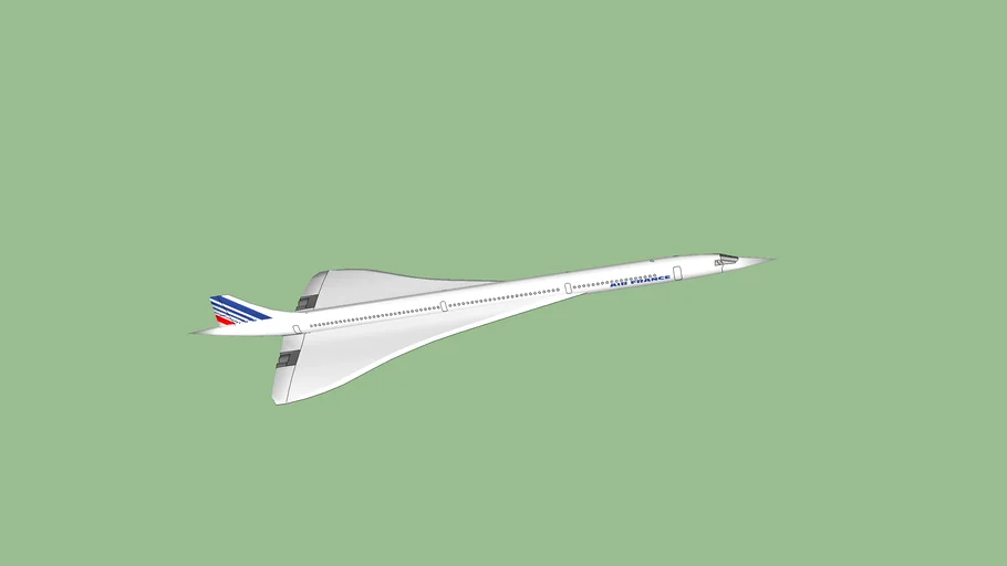Maxi Concorde en vol | 3D Warehouse