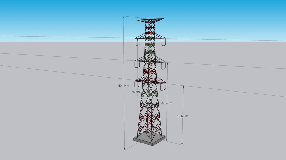 Torre eléctrica | 3D Warehouse